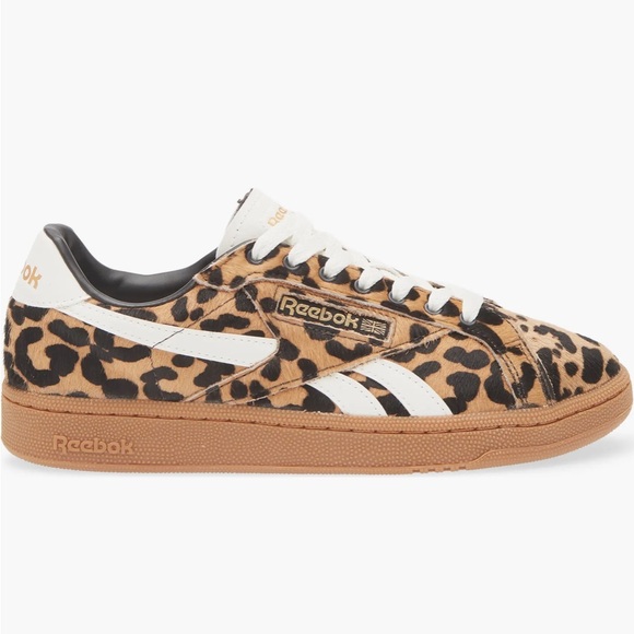 Reebok | Shoes | Reebok Animal Print Sneakers With White And Tan ...